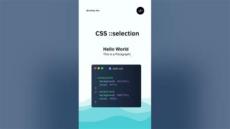 css selection amazing css trick ⭐ youtube