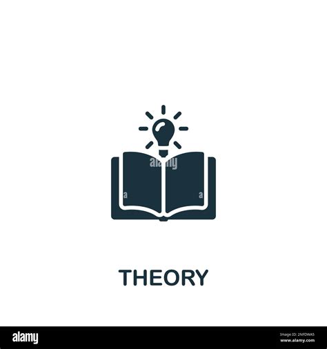 Theory Icon Monochrome Simple Sign From Idea Collection Theory Icon