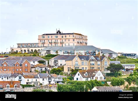 Atlantic Hotel On The Cliff Top At Towan Head Overlooking The Towan