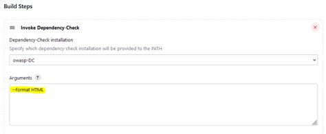 integration of owasp dependency check with jenkins