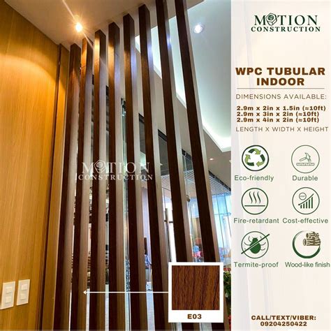 Wpc Tubular Column Partition Wall Divider Lowest Price Guaranteed‼️ On