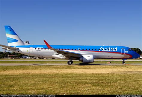Lv Cet Austral Líneas Aéreas Embraer Erj 190ar Erj 190 100 Igw Photo