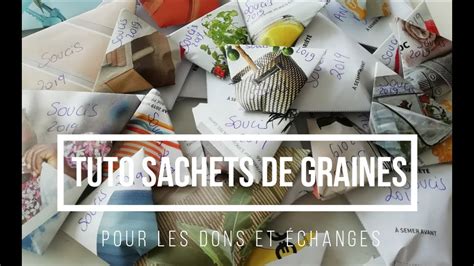 Tuto Potager Fabriquer Des Sachets Pour Les Graines YouTube