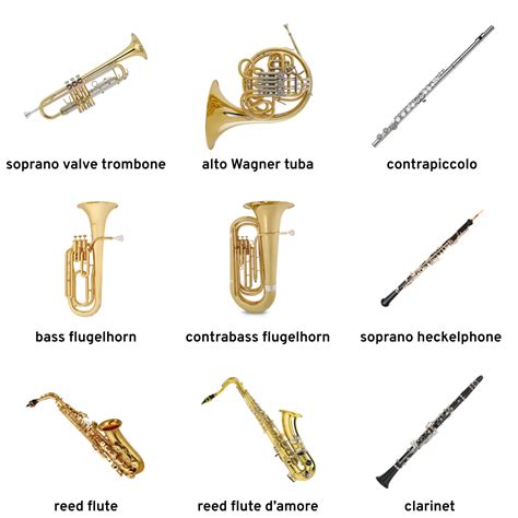 The Proper Names Of Band Instruments Rbandmemes