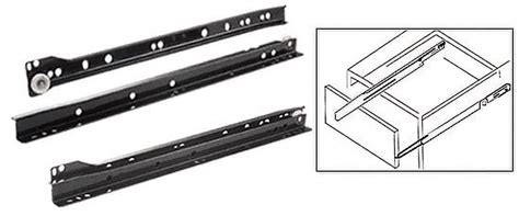 Crl Gdh141bl Black 14 Drawer Slides Nylon 1 Piece Count