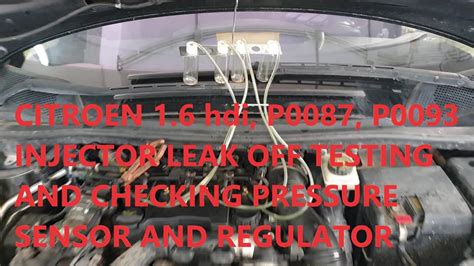 Citroen 1 6hdi P0087 P0093 Fuel Pressure Faults Youtube