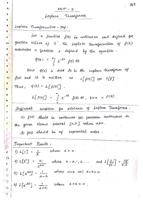 Unit Laplace Transforms Cloud Computing Studocu