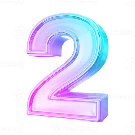 Number 2 3d Gradient 11298051 Png