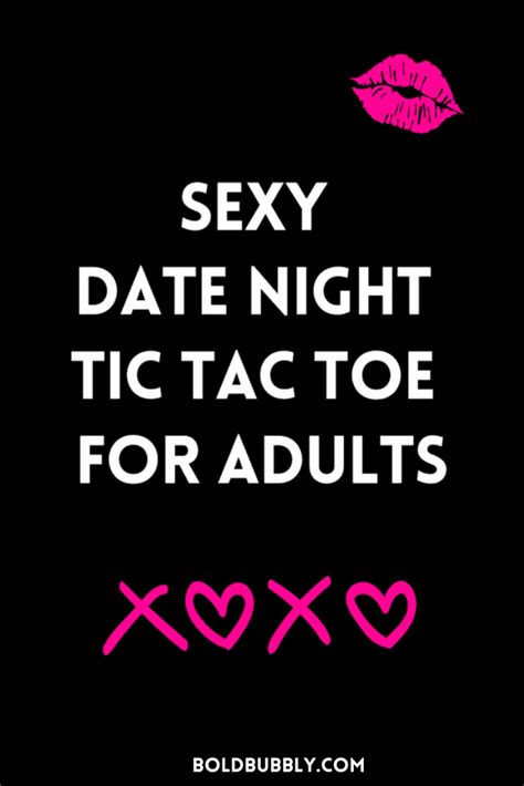 Adult Tic Tac Toe A Sexy Date Night Game Bold And Bubbly