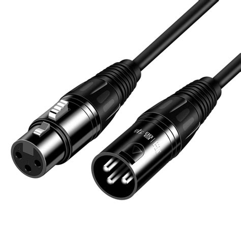 Jinghua 마이크 케이블 Xlr 남성 여성 밸런스 케이블 믹싱 콘솔 앰프 오디오 케이블 길이 5m