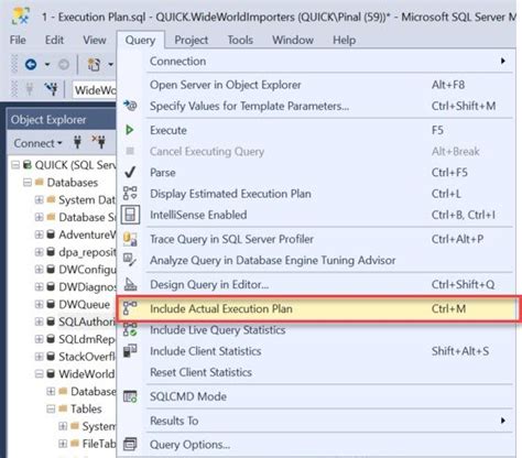 Sql Server Different Ways To Explore Actual Execution Plans Sql