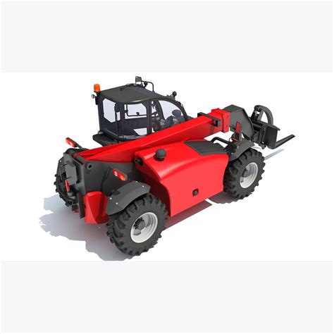 Grapple Fork Telehandler 3d Model Download Tractor On