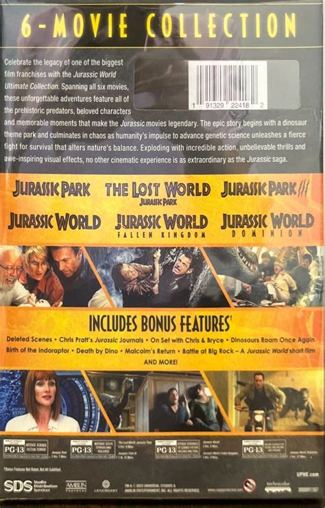 Jurassic World Ultimate Collection Deluxe 6 Movie Collection Hobbies