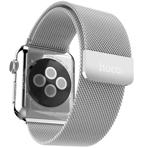 Hoco 316l Milanese Band For Apple Watch 42mm 44mm Silver