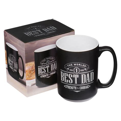 The Worlds Best Dad Ceramic Coffee Mug Joshua 19 Christian Tools