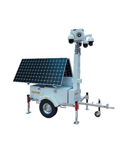 Internal Cable Routing High Safety Design Solar Surveillance Trailer