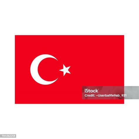 터키 국기 벡터 아이콘입니다 배경에 고립 된 터키어 국기 색상 빨간색 0명에 대한 스톡 벡터 아트 및 기타 이미지 0명 개념 개념과 주제 Istock