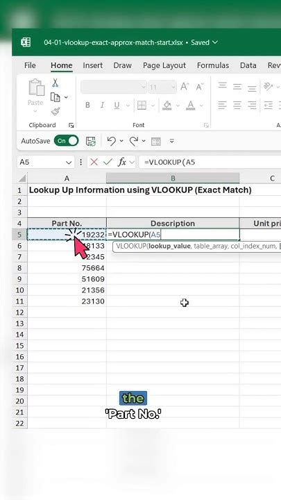 Excel Vlookup In 4 Easy Steps Youtube
