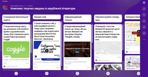 Комплекс творчих завдань із зарубіжної літератури Інтерактивні матеріали Зарубіжна література