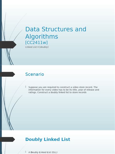 5 Linked List Ii Doubly Pdf Pointer Computer Programming Data Management