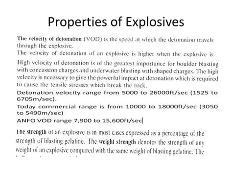 Propertiesofexplosivespptx Chemistry Science