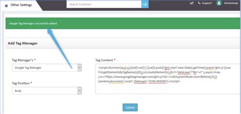 Website Tag Management Via The Dashboard Telgoo Support