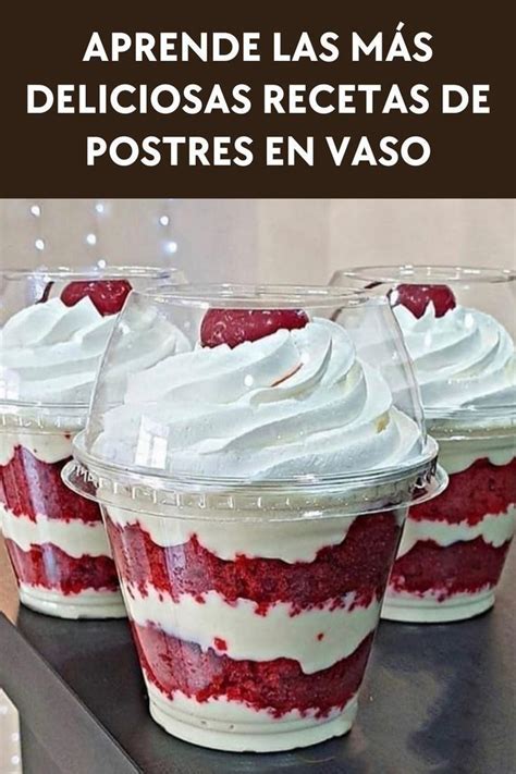 Postres En Vaso Para Vender Haga Clic En La Imagen Eten En Drinken