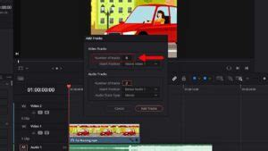 Add Audio Track In DaVinci Resolve Shortcut