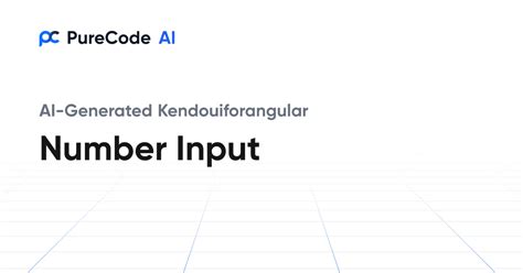 build great kendouiforangular number input components faster using ai tools