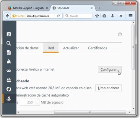Cómo configurar un servidor proxy en Firefox
