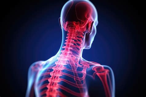 Premium Ai Image Xray Image Of Human Body On Dark Background 3d