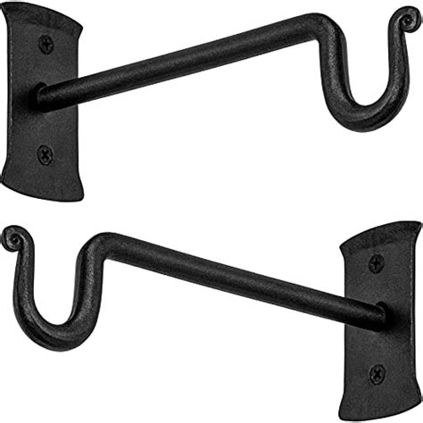 RTZEN Plant Hanger Shepards Hook Hand Forged Heavy Duty Wrought Iron