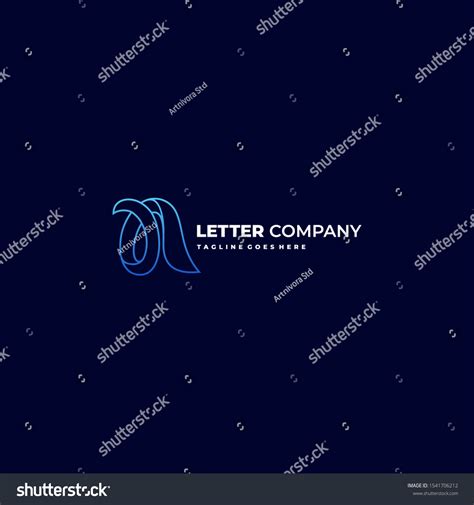 Abstract Letter Illustration Vector Design Template Stock Vector Royalty Free