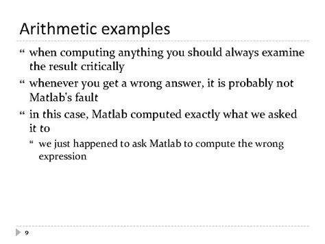 Basic Calculations Variables Arithmetic Examples Compute The