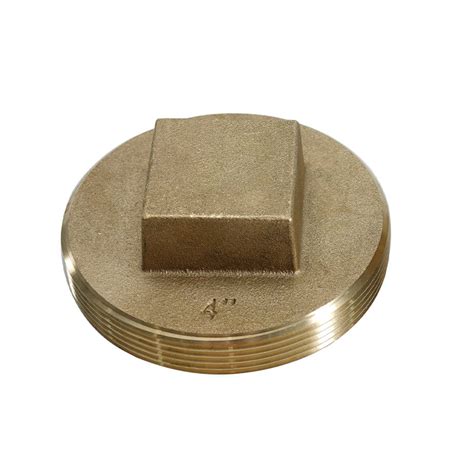 Brass Raised Square Head Cleanout Plugs Premium Residential Valves