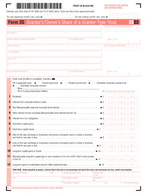 Fillable Online Mass Form 2G 2003 Mass Fax Email Print PdfFiller