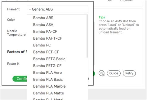 Cannot Select Ams Filament List Is Empty · Issue 1712 · Softfever Orcaslicer · Github