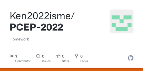 Github Ken2022ismepcep 2022 Homework