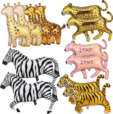 Jspupifip 12pcs Jungle Animal Balloonsjungle Safari Ubuy India