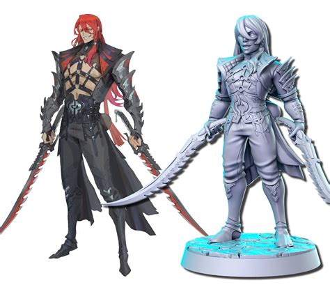 Swordsman Neokingdom Dnd Resin Miniature Rpg Miniescala Etsy