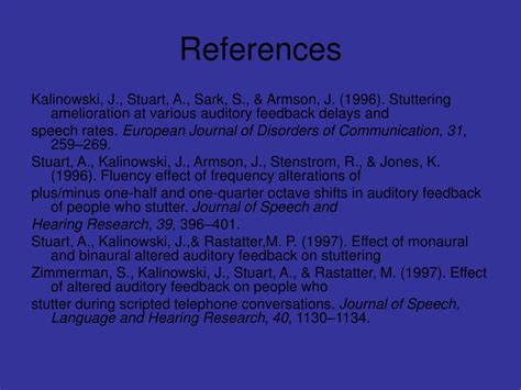 Ppt Altered Auditory Feedback Powerpoint Presentation Free Download