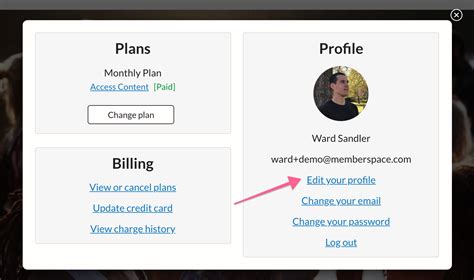 How To Edit Your Profile Information Memberspace Help Docs