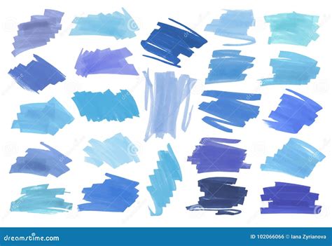Color Highlight Marker Lines Colorful Markers Scribble Highlights