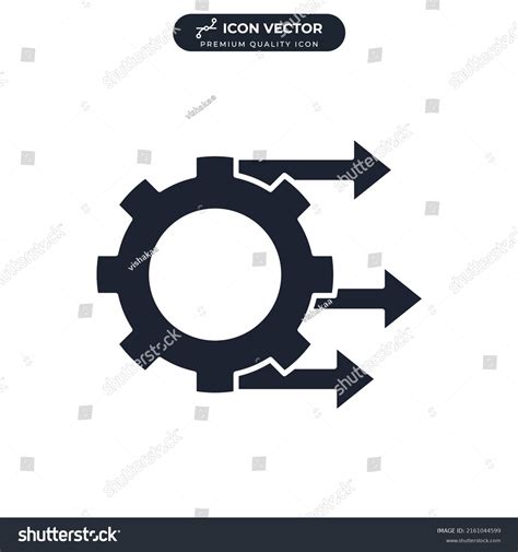 Processing Icon Symbol Template Graphic Web Stock Vector Royalty Free Shutterstock
