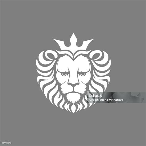 사자 로고 크라운라이온 헤드 벡터 일러스트레이션 엠블럼 디자인 유니버설 컴퍼니 기호 고양잇과에 대한 스톡 벡터 아트 및 기타