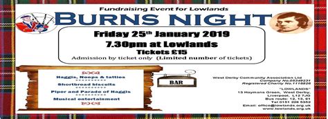 2019 Burns Night Flyer Landscape Lowlands