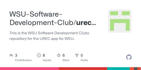 Github Wsu Software Development Cluburec App This Is The Wsu