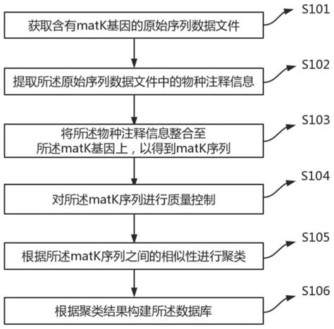 一种基于matk基因的未知植物物种识别数据库的构建方法及数据库与流程