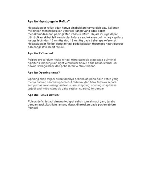 Apa Itu Hepatojugular Reflux Pdf