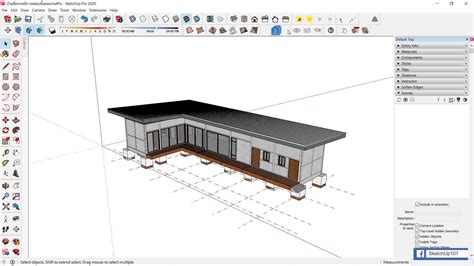 การ Rander ทำ Animationขั้นตอนก่อสร้างง่ายๆ โดยใช้ Sketchup